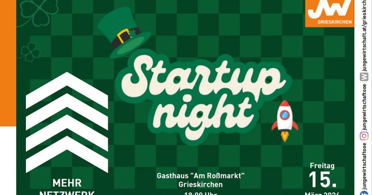 Startup night - Junge Wirtschaft